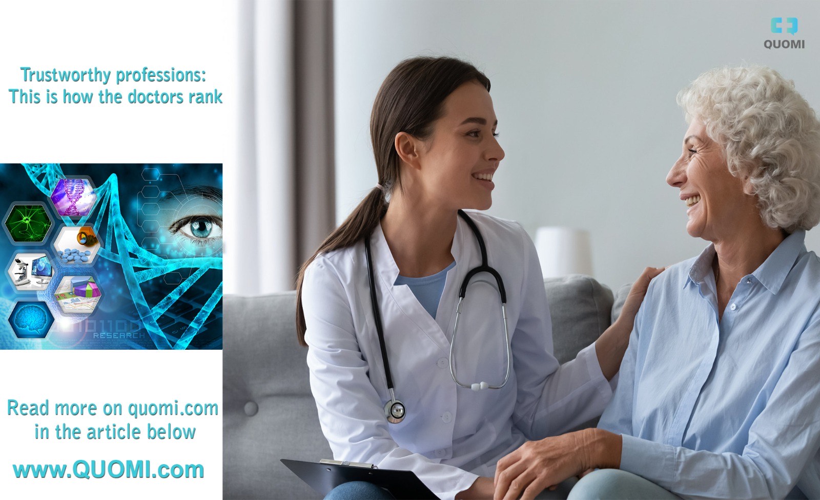 Trustworthy professions: This is how doctors rank - Quomi - Healthcare ...